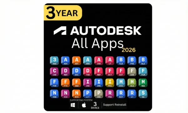 AutoDesk All Apps 2026 | 3-Year Subscription | Multi-Device Access